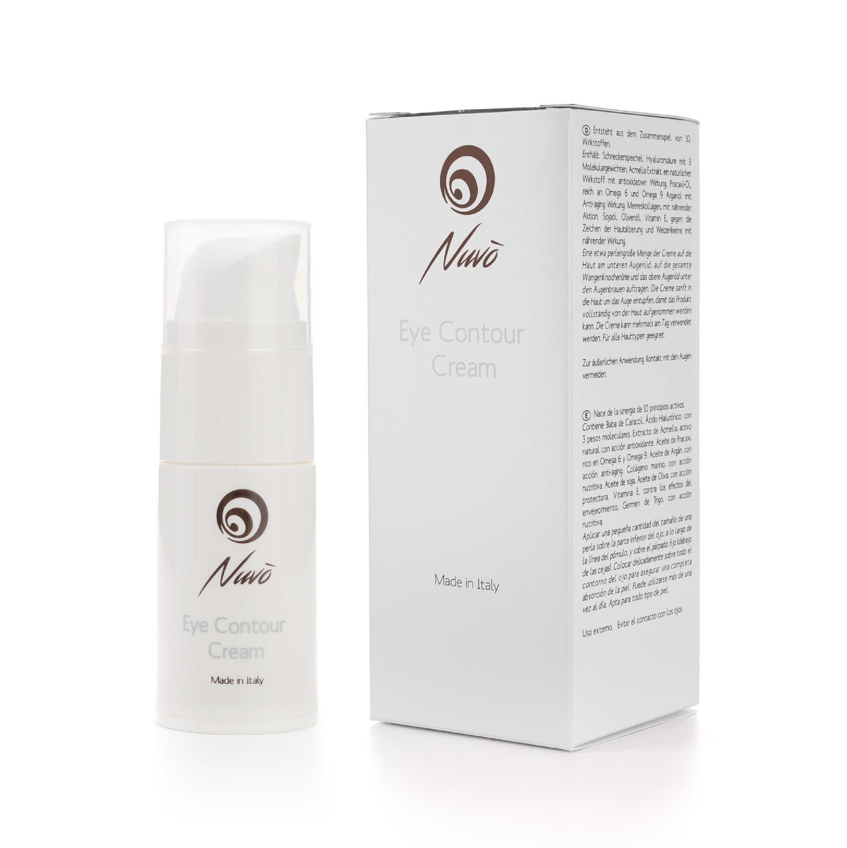 Snail Slime and Hyaluronic Acid Eye Contour Cream – Nuvò Cosmetic